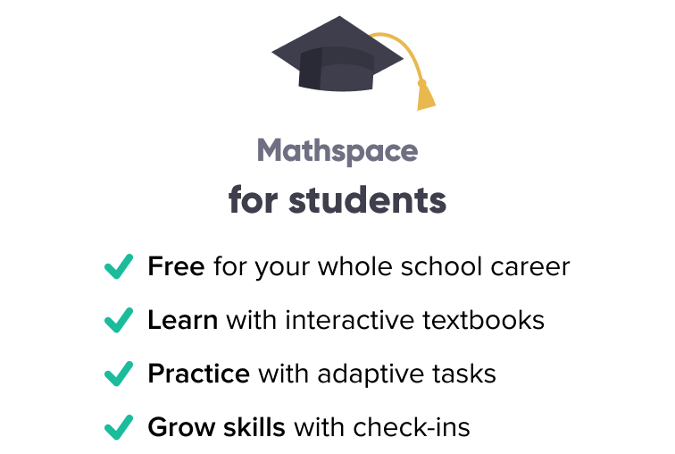 Sign up for a free Mathspace Personal account